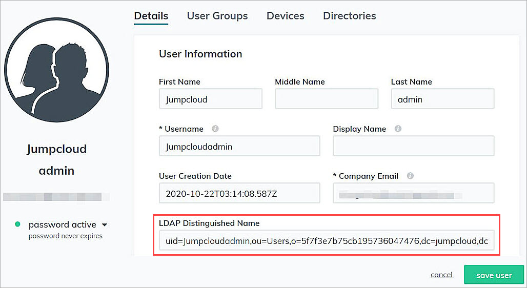 Jumpcloud Ldap Synchronization With Authpoint